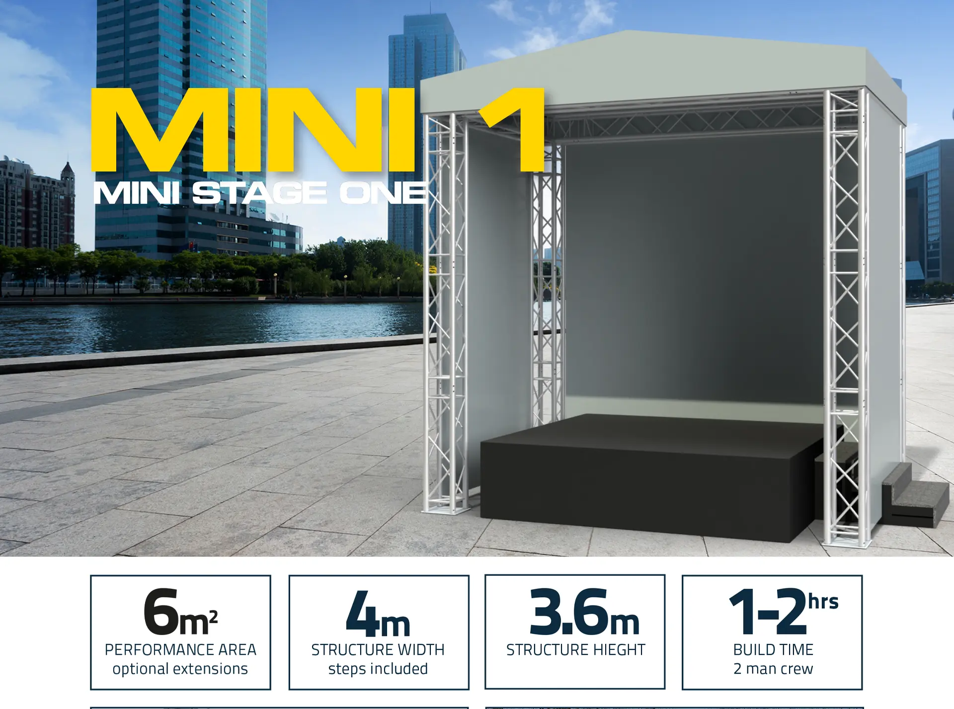 MINI STAGE ONE - UK Outdoor Event Stage Hire